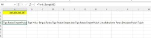 Terbilang Excel merubah angka menjadi huruf - BelajarDashboardExcel.com
